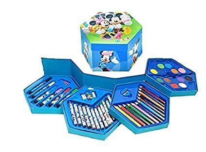 chikly Color Set 46 Pieces Art Craft Color Kit (Crayons, Water Color ...