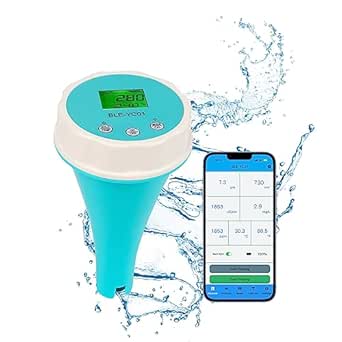 Amazon.com: Kactoily Floating Smart Pool Water Tester 2023 Newest Pool ...