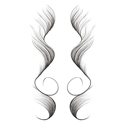 Nirbffo 5 Sheets Temporary Tattoo Stickers for Hair Edge Smooth ...