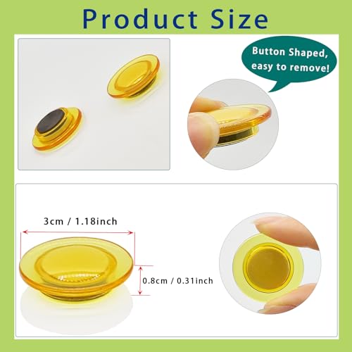 PYJLBX Fridge Magnets, 42 Pack Strong Magnet Small Magnets Whiteboard ...