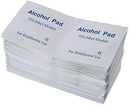 Box of 100pc of Alcohol Pads Alcohol Wipes Pads 75% Ethyl Antibacterial ...