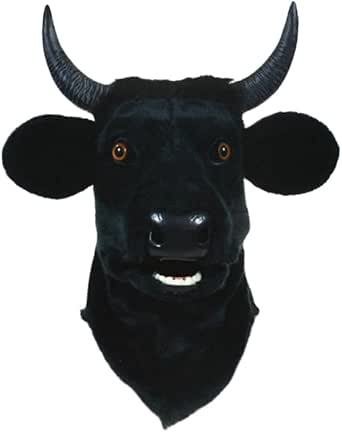 Amazon.com: laodilai Realistic bulls Head Moveable Mouth Cow Demon King ...