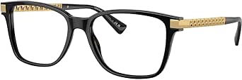 Amazon.com: Versace VE3340U - GB1 Eyeglass Frame BLACK w/DEMO LENS 55mm ...