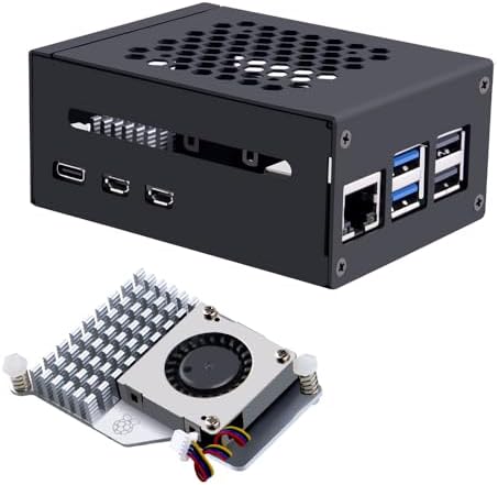 GeeekPi Raspberry Pi 5 Metal Boîtier avec Official Active Cooler ...