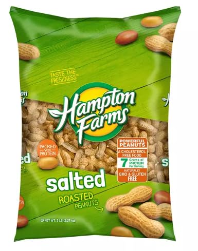 Buy GenericHampton Farms Salted In-Shell Peanuts - (5 lbs. each) - Pack ...