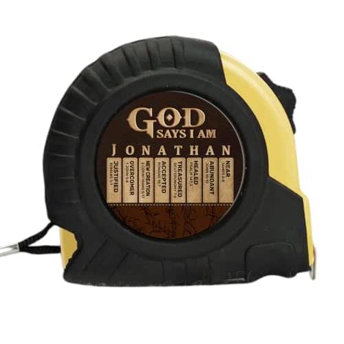 Amazon.com: God Say I Am Personalized Tape Measure, Woodworking Tape ...