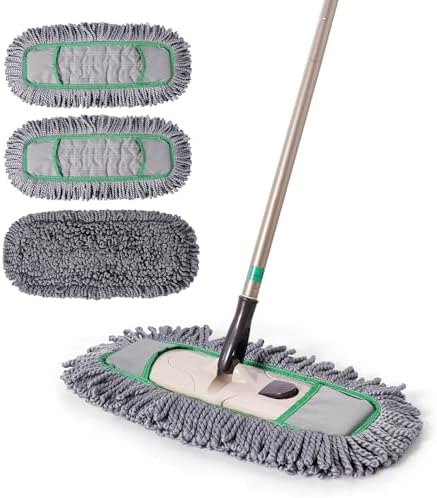 Amazon.com: Eyliden Pro Dust Mop for Floor Cleaning | Dry Mop with 3 ...