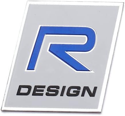 3D Auto Metall Alu Logo 3D Aufkleber R Design Emblem Abzeichen Badge ...