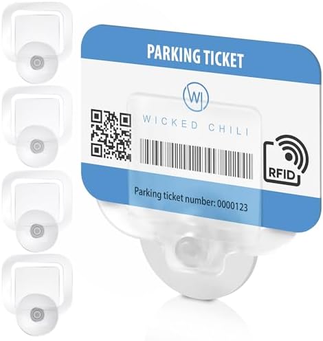 Amazon.com: Threehoney 4 Sets Parking Permit Holder Acrylic Parking ...