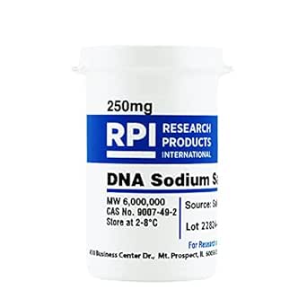 Deoxyribonucleic Acid Sodium Salt [DNA, Sodium Salt from Salmon Sperm], 250 Milligrams: Amazon ...