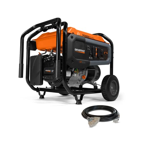 Generac Power Systems 7681 GP6500 with Cord 49-State Portable Generator ...