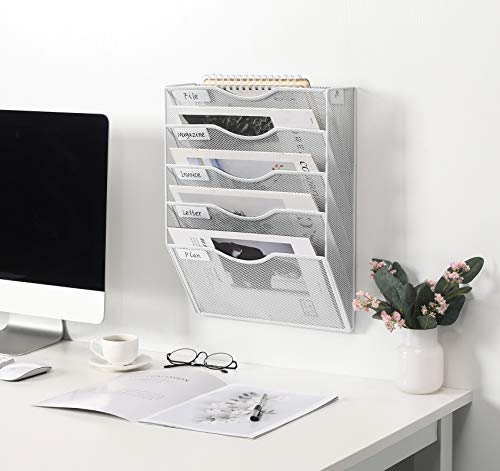 Snapklik.com : EasyPAG Wall File Organizer 5 Pocket Vertical Mesh ...