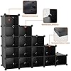HOMIDEC Shoe Rack, DIY Wardrobe 16 Cube Closet Organizer, Storage ...