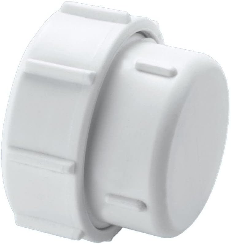 sourcing map 50mm PVC Pipe Cap Fitting, Slip Socket External End Caps 2 ...