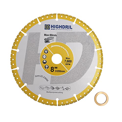 Snapklik.com : Diamond Metal Cutting Blade 8 Inch/200mm Heavy Duty All ...
