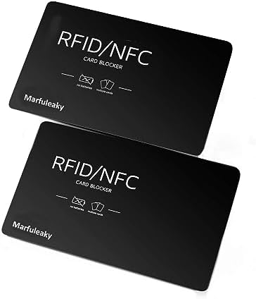 2 Pcs RFID Blocking Card Contactless Credit Card Protection Safe RFID ...