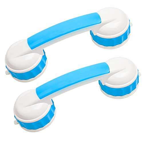 2 Pcs Powerful Suction Grab Rails, Portable Suction Bathtub Handles ...