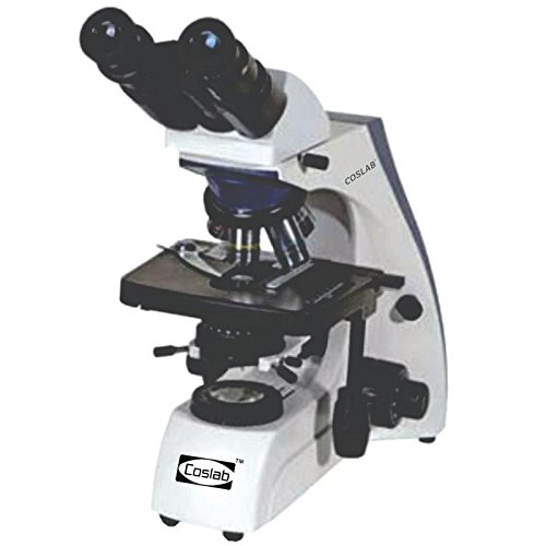 Coslab Coaxial Research Binocular Microscope, 10.74 Kg, White & Blue ...
