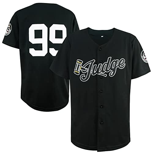 XL Hammer of Judge 99 Baseball Jersey Embroidered Patches Sewn White ...