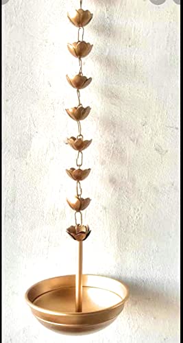 Buy AGAAS ENTERPRISES Metal Hanging Urli Bowl/Uruli Bowl Wall Hanging ...