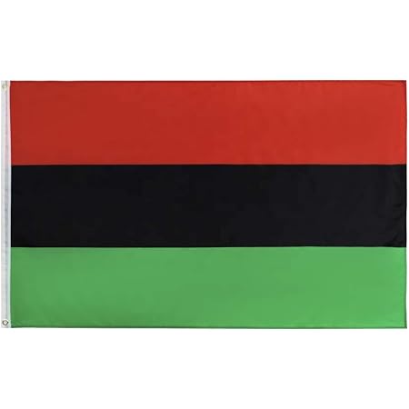 Amazon.com : Large 3x5FT Flag Pan-African Afro American African Banner ...