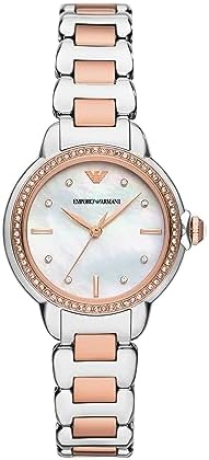Emporio Armani Analog Off-White Dial Women's Watch-AR11569 : Amazon.in ...