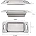 SAMMART Over The Sink Rectangular Colander (Grey) : Amazon.ca: Home