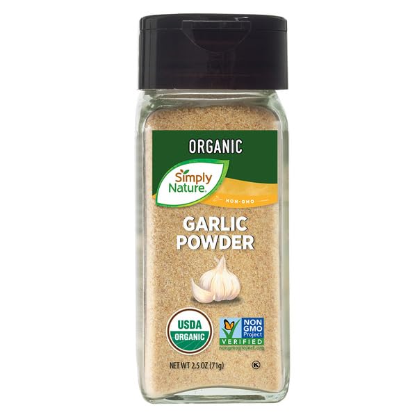 Amazon.com : Simply Nature Organic Garlic Powder - 1.5 oz : Grocery ...