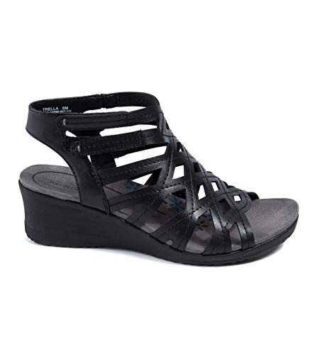 Buy BareTraps Womens Trella Open Toe Casual Ankle Strap Sandals, Black ...