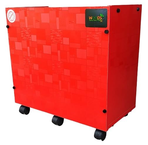 WOODS Heavy Duty Trolley | Royal Touch Wooden Trolley 6 Wheels Support ...