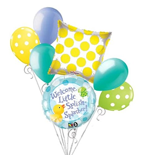 Amazon.com: 7pc Welcome Little Splish-Splasher Rubber Duck Gender ...