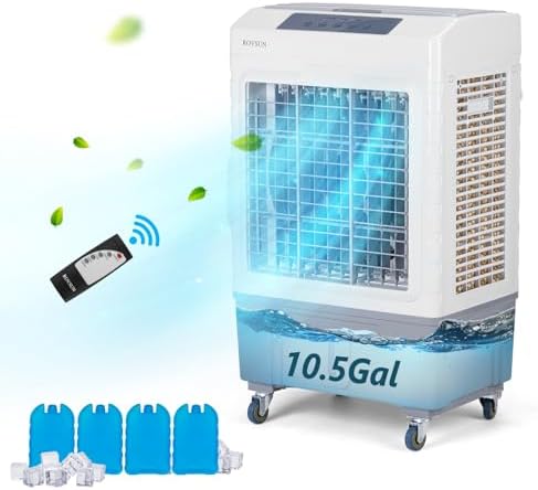 Amazon.com: ROVSUN 2600CFM Portable Air Cooler, 10.5Gal/40L Evaporative ...