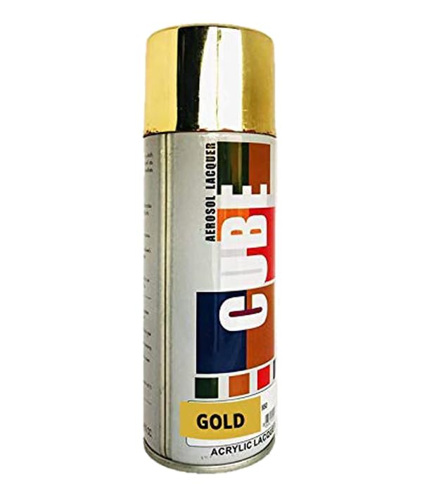 Aerosol Spray Paint Can 400ml Multipurpose (Gold Color Aerosol Spray ...
