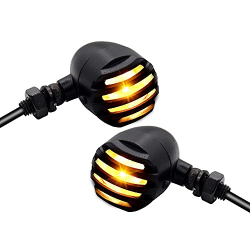 Snapklik.com : Universal Motorcycle Turn Signal Lights, 12V Bullet ...