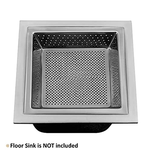 Snapklik.com : 10 X 10 X 3 Stainless Steel Floor Sink Basket- Square ...