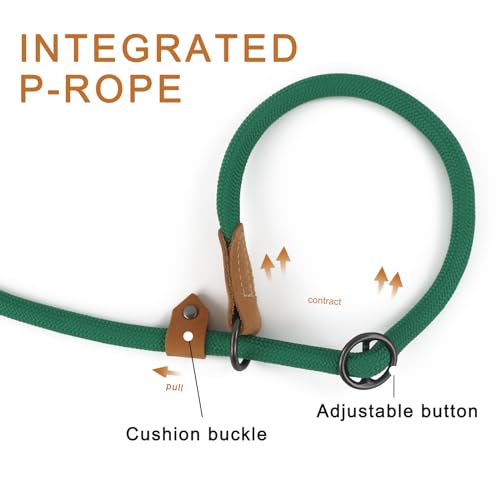 Wolfone Adjustable Handle Hands Free Slip Lead Dog LeadStrong Durable ...