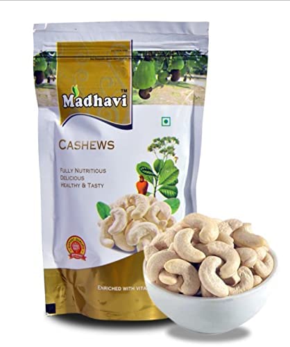 Madhavi 100% Natural Cashews | Cashews | Kaju | Cashew nut | Whole ...