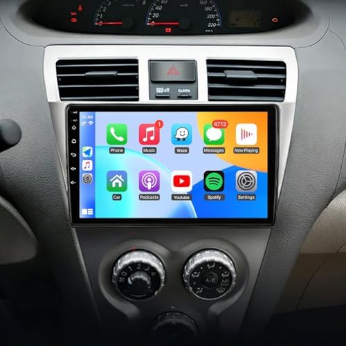 9" Car Stereo Radio 4+64G GPS Navigation Compatible for Toyota Yaris ...