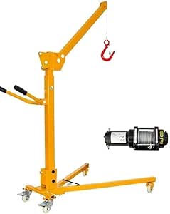 Amazon.com: IGZVMBO Mobile Small Crane, Hand-cranked Electric Folding ...