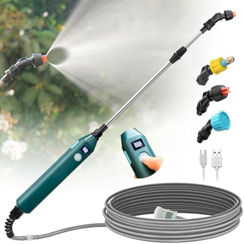 Amazon.com : Battery Powered Sprayer Wand, New Upgraded 23.6inch ...
