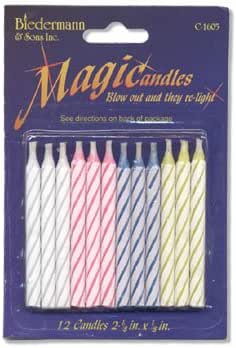 Amazon.com: Biederman & Sons Magic Birthday Candle Package : Home & Kitchen