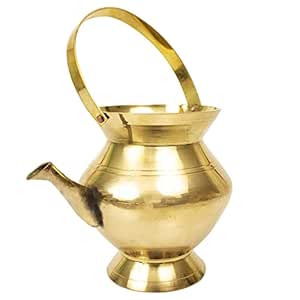 Putrika Brass Kamandal for Temple | Purnakumbha | Ganga Jal | Pital ...