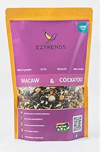 Buy EZTRENDS Veggie,Millets and Pellets Mix for Macaw, Cockatoos and ...