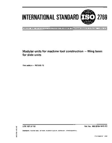 ISO 2769:1973, Modular units for machine tool construction - Wing bases ...