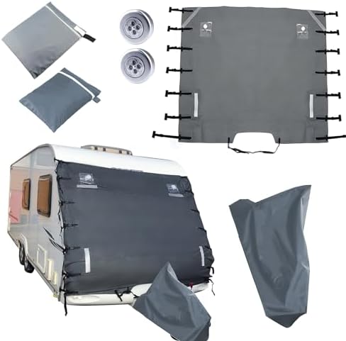 Caravan Front Towing Cover Protector with Tow Hitch Cover, Universal ...