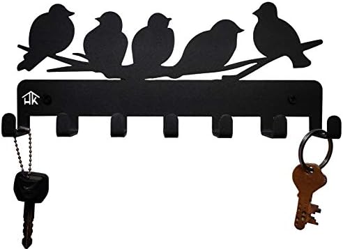 eCraftIndia 3 Blue Birds Sitting on Tree Branch Decorative Key Holder ...