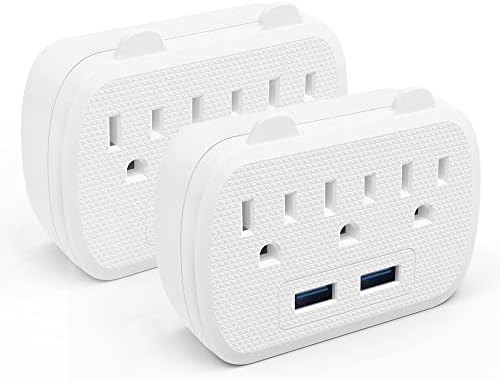 Amazon.com: Surge Protector Outlet Extender - with Rotating Plug, 6 AC ...