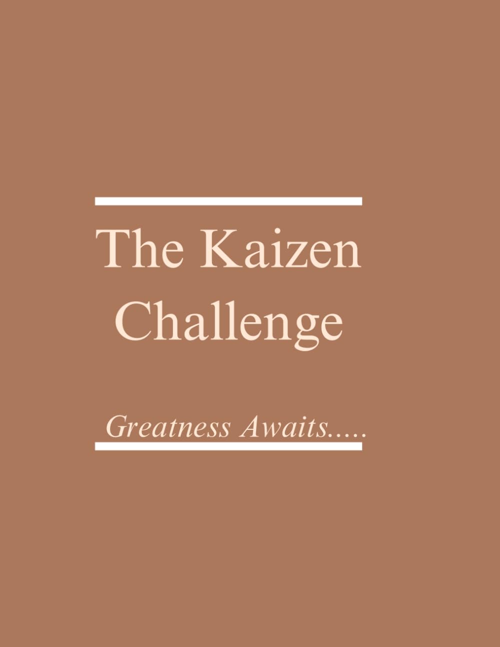 The Kaizen Challenge: Lined Notebook: Press, SelfShift: Amazon.com: Books