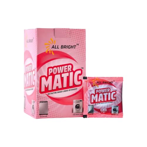 ALL BRIGHT Liquid Detergent Power Matic (30 sachets) Suitable for Top ...