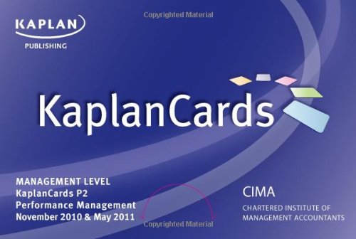 Amazon | Performance Management - Kaplan Cards: Paper P2 | Cima ...